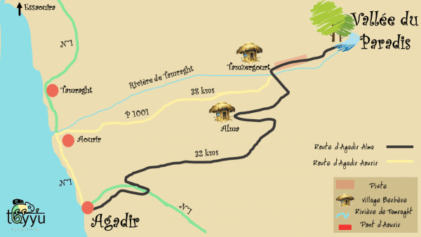 La Vallée du Paradis (Maroc) sans Guide I Tayyu Hiking Taghazout